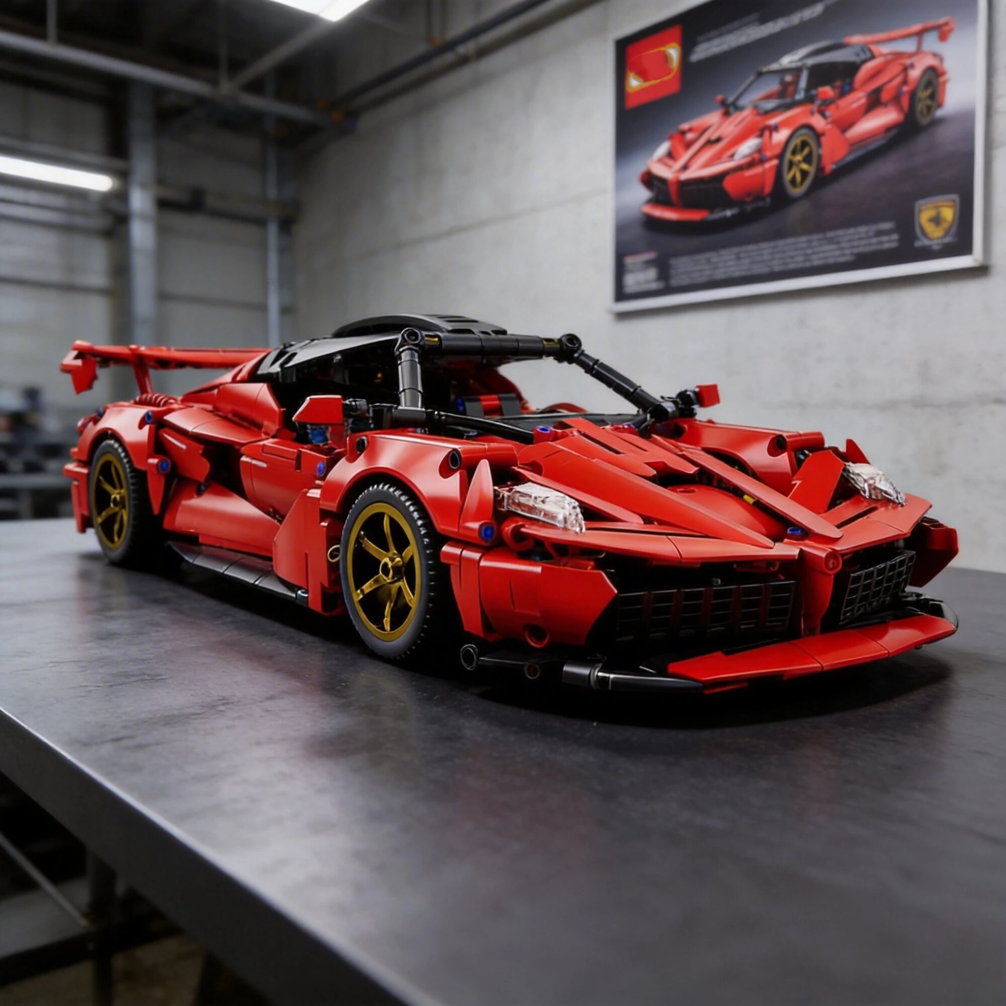 Конструктор Ferrari LaFerrari из блоков MOC 1000+ деталей nobox