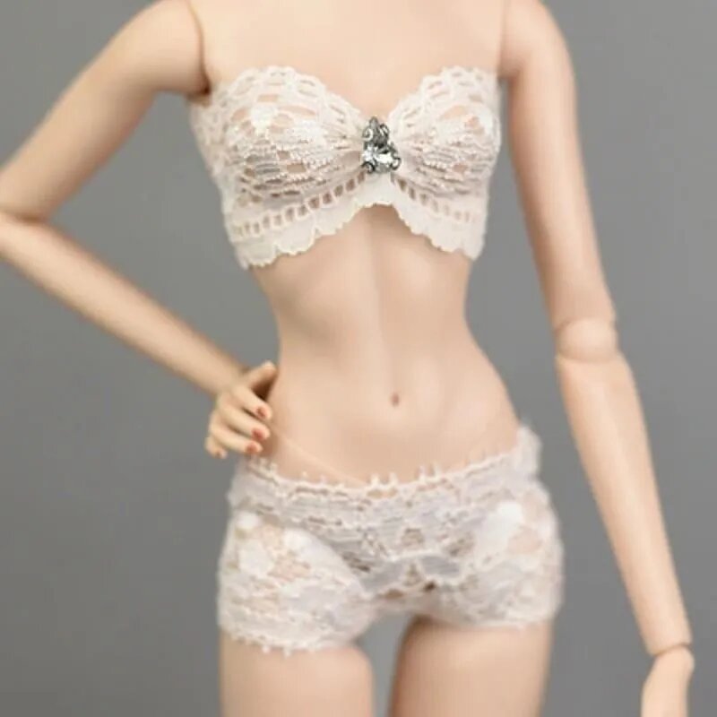 1 Комплект мягких кружевных трусов-бюстгальтеров для кукол Barbie Барби 1/6