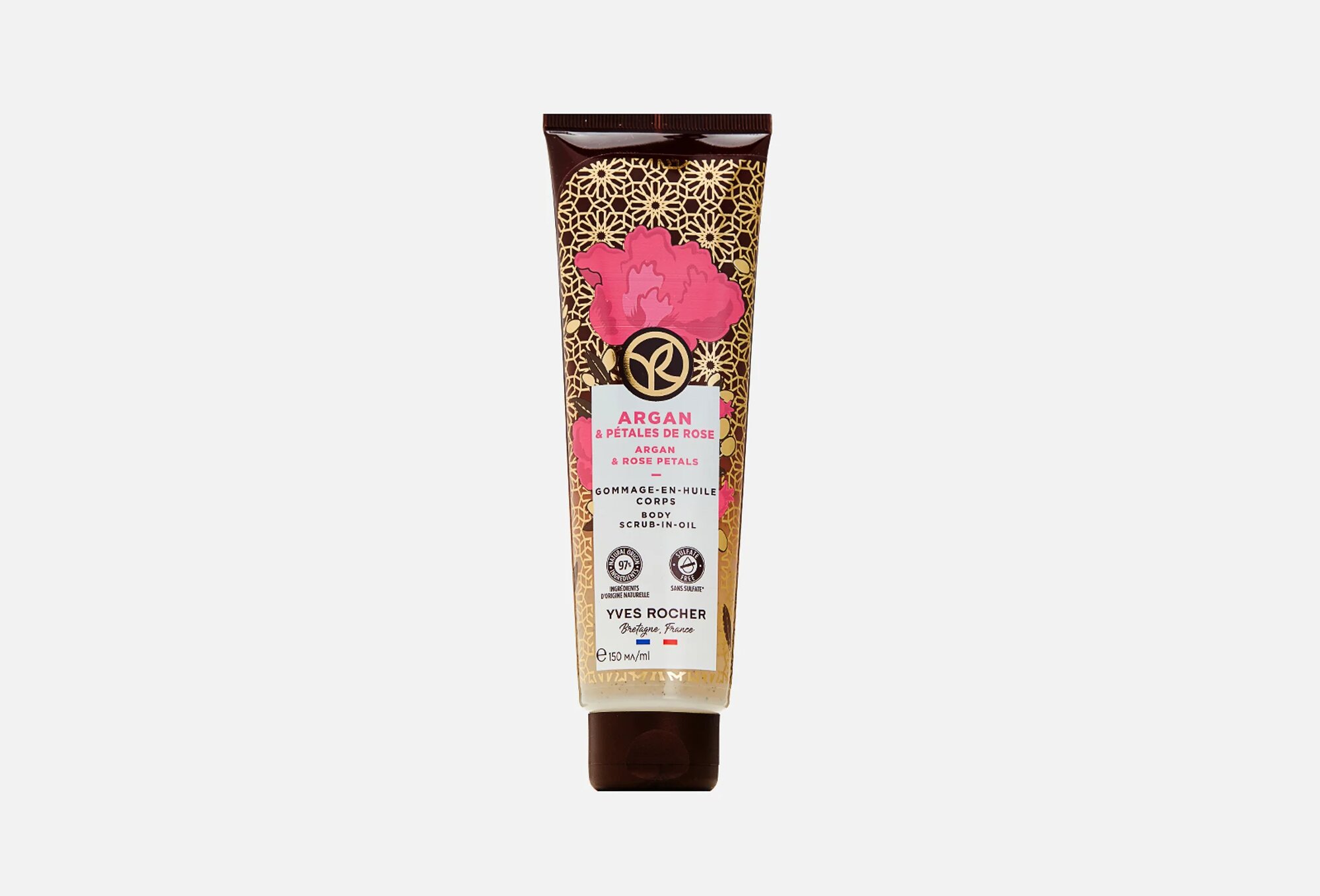 Yves Rocher Argan / Pétales de Rose Gommage Corps Argan & Pétales de Rose Масляный гоммаж для тела 150мл