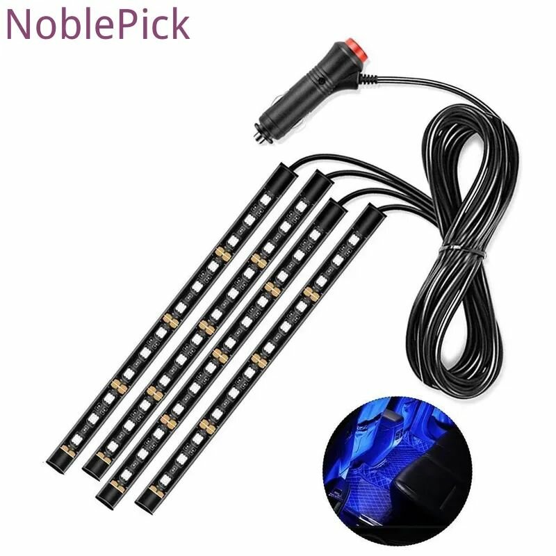 Подсветка салона в ноги автомобиля питание USB, ИК-пульт 4-LED RGB модуля