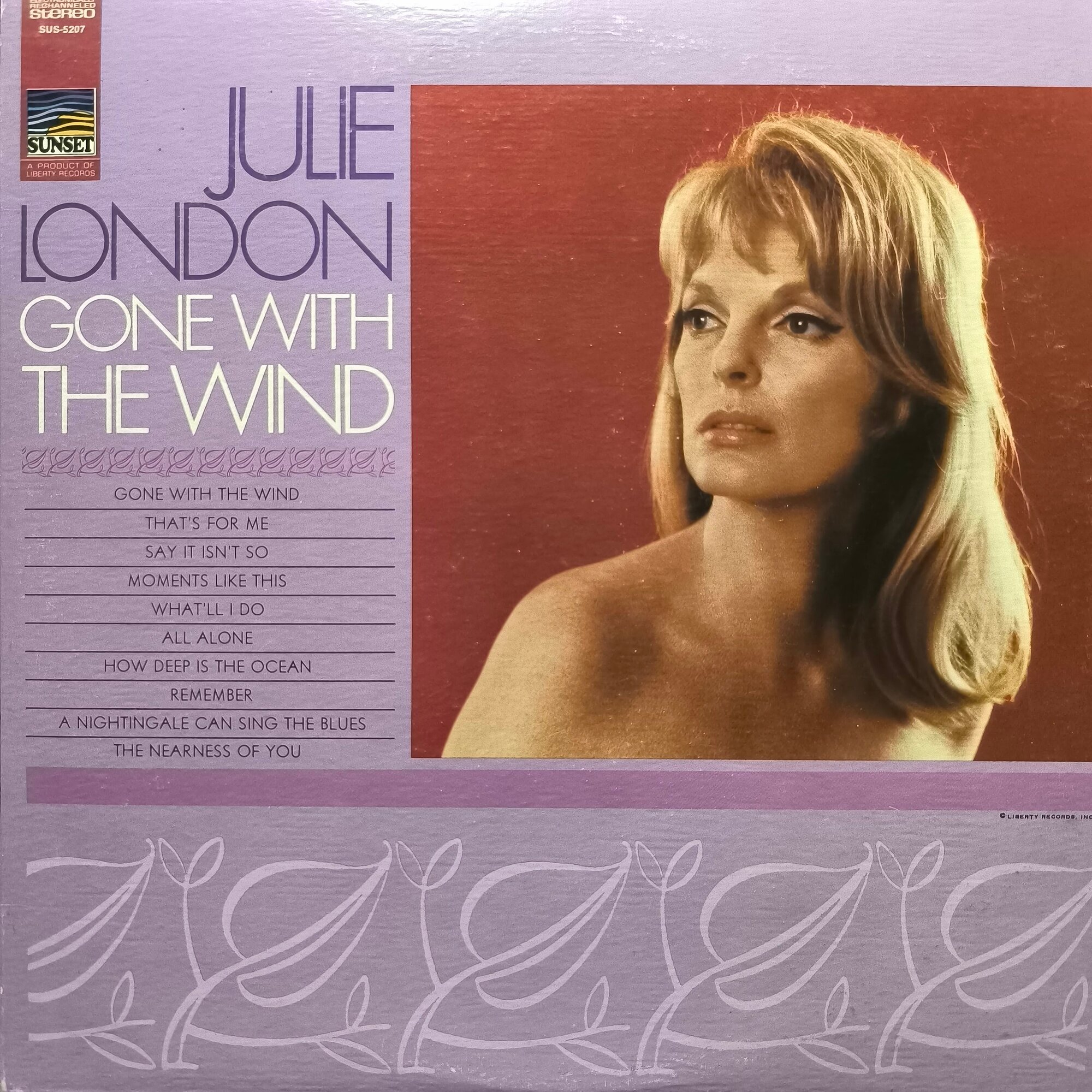 Виниловая пластинка Julie London - Gone With The Windd (США) LР