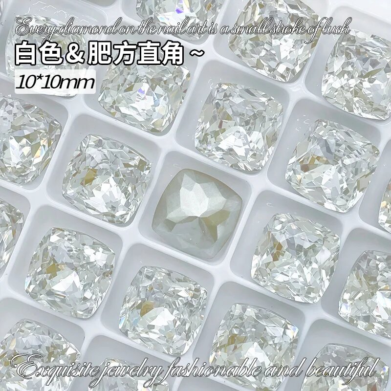 Кристаллы K9 10 мм для украшений Серебряный, 10mm 30pcs