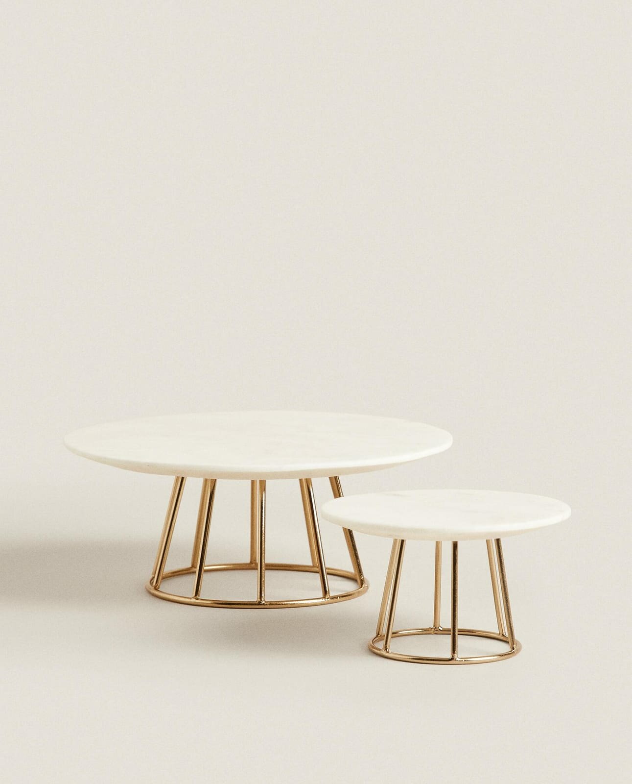 Подсвечник ZARA HOME подсвечник для чайных свеч из мрамора и металла, золотой, 8.5x22x22 см 4348/048/303-3