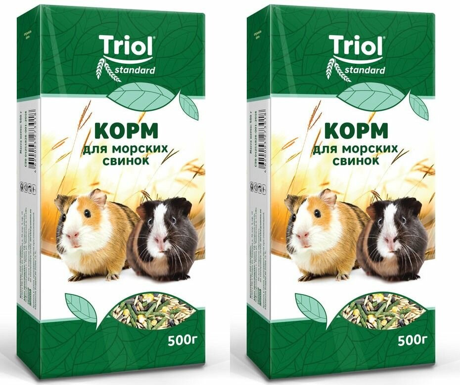 Корм Triol Standard для морских свинок, 500 г, 2 уп