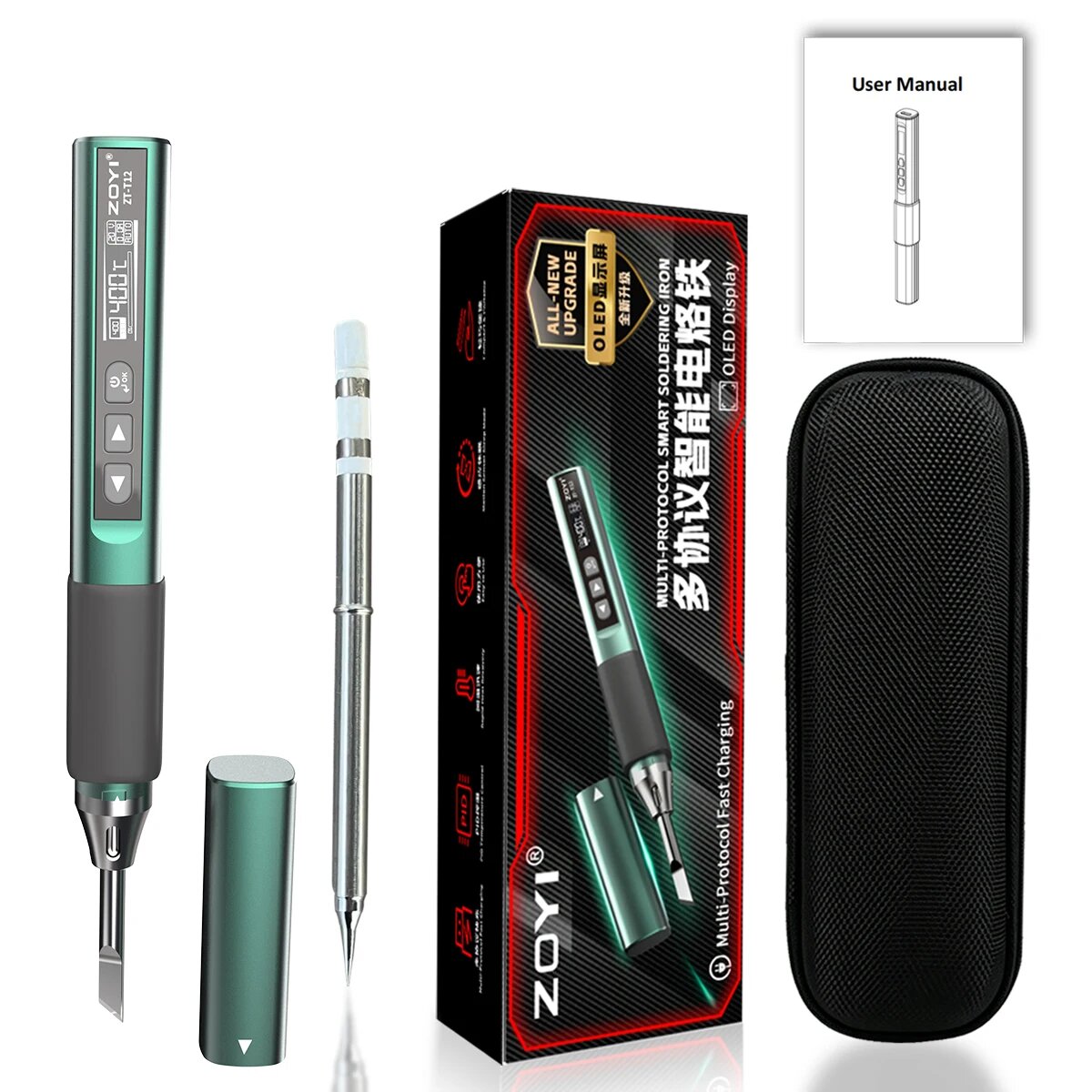 ZOYI T12 100Вт Паяльник ZT-T12 package 2