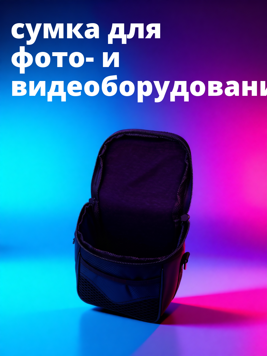 Черный Компактный Чехол Для Камеры Защита От Царапин 13.00X13.00X9.00Cm