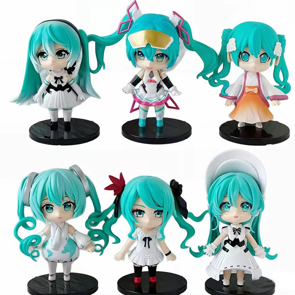 Bandai Hatsune Miku Фигурки 2 модели 6 комплектов B-6pcs