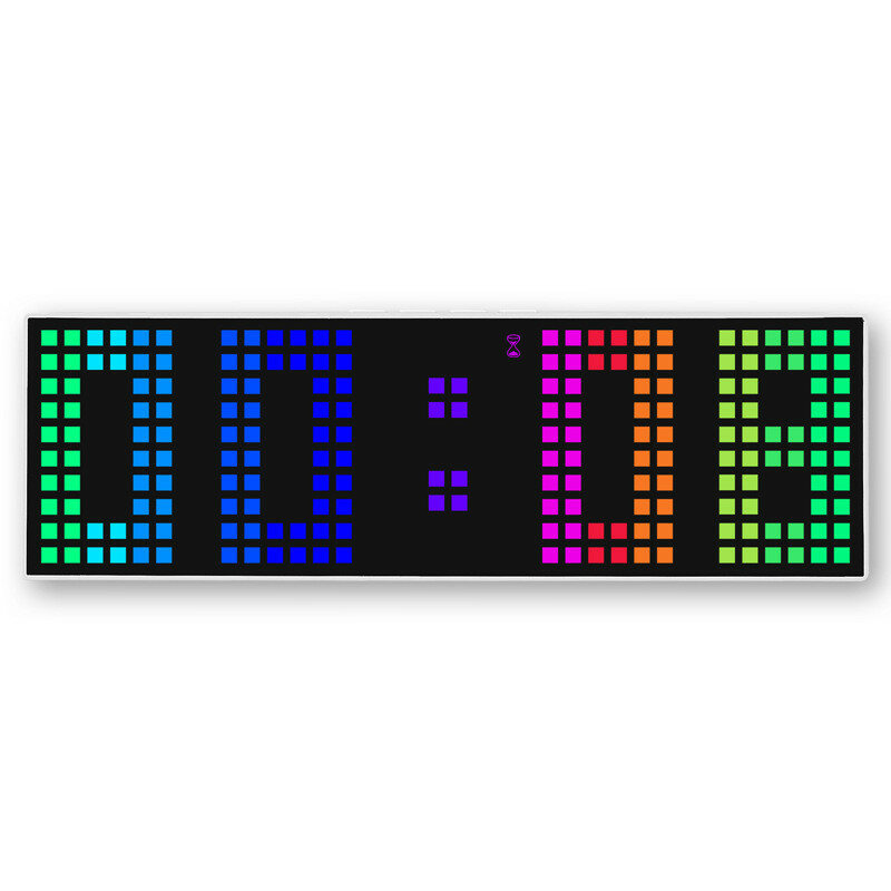 Digital led часы innovative rgb color shifting multifunction для спальни или кабинета white