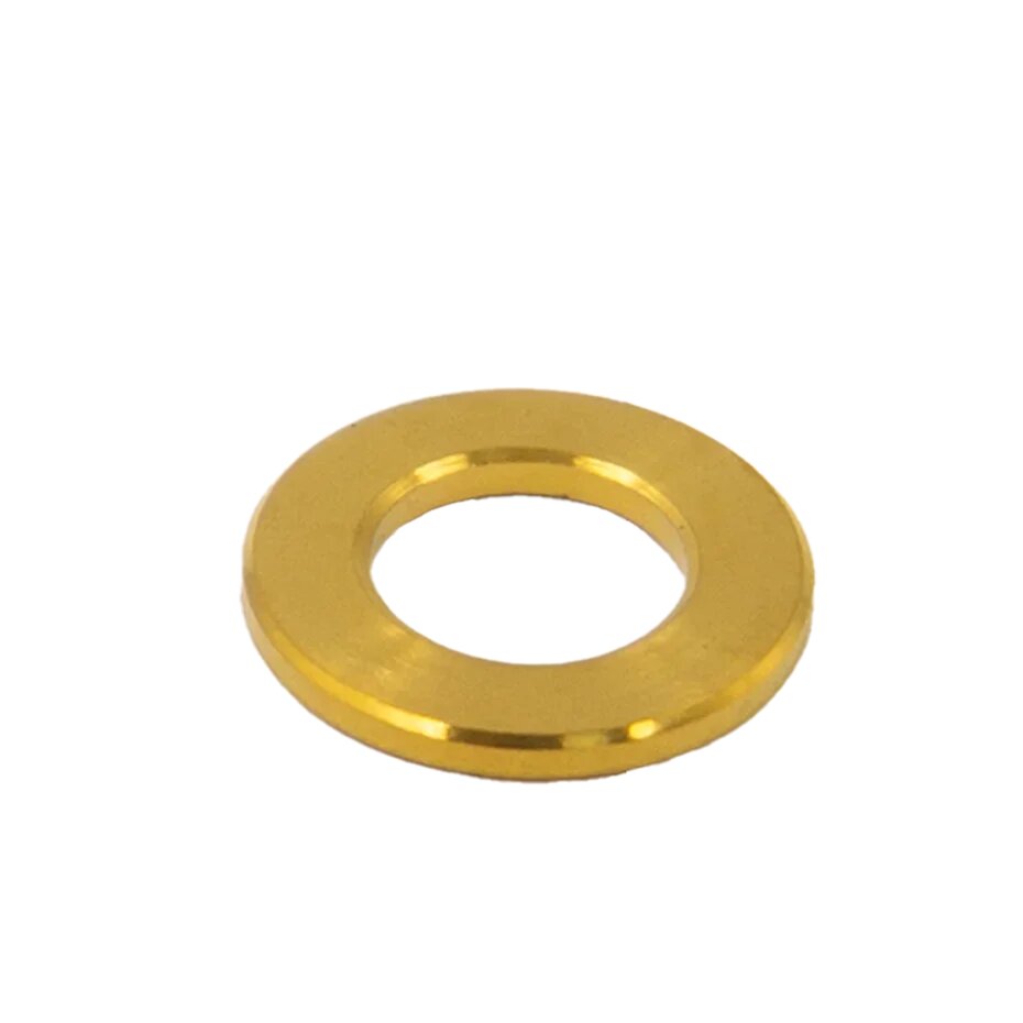 Шайбы плоские из титанового сплава M5/M6/M8/M10 10 шт, Желтый, Gold, М5 (постельное белье)