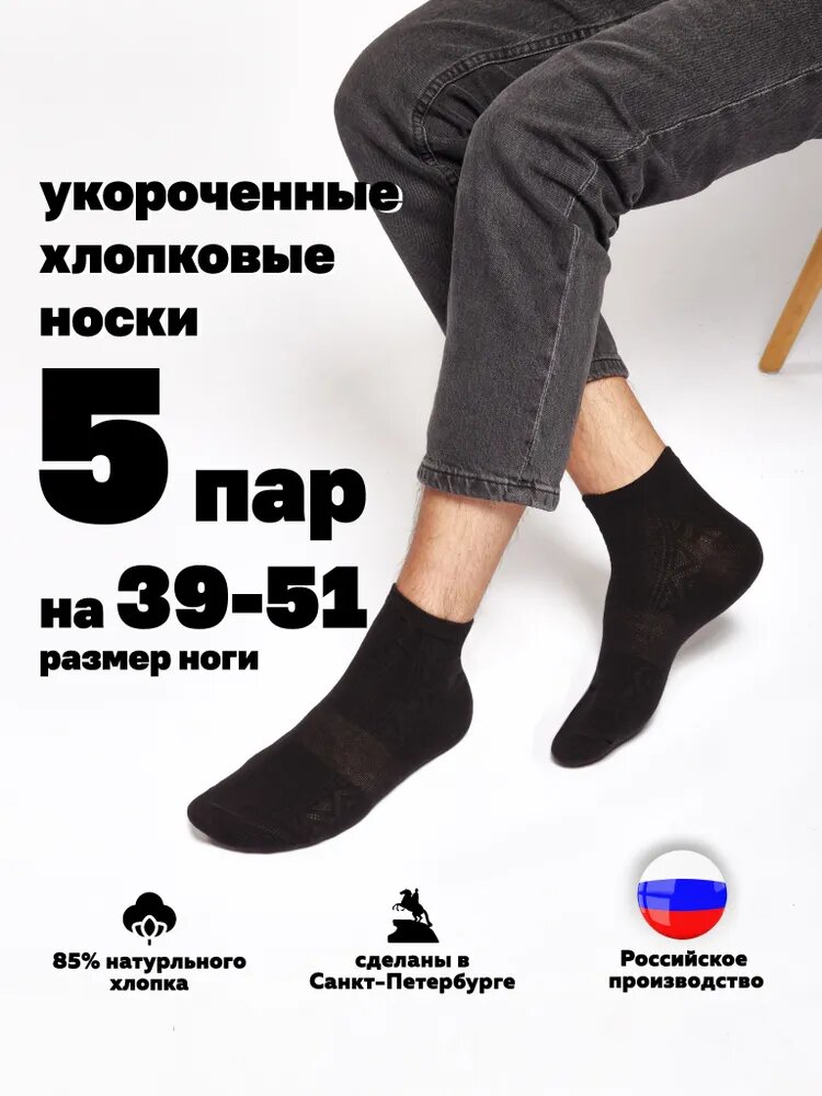 Носки Hosiery мужские Большие размеры, 5 пар