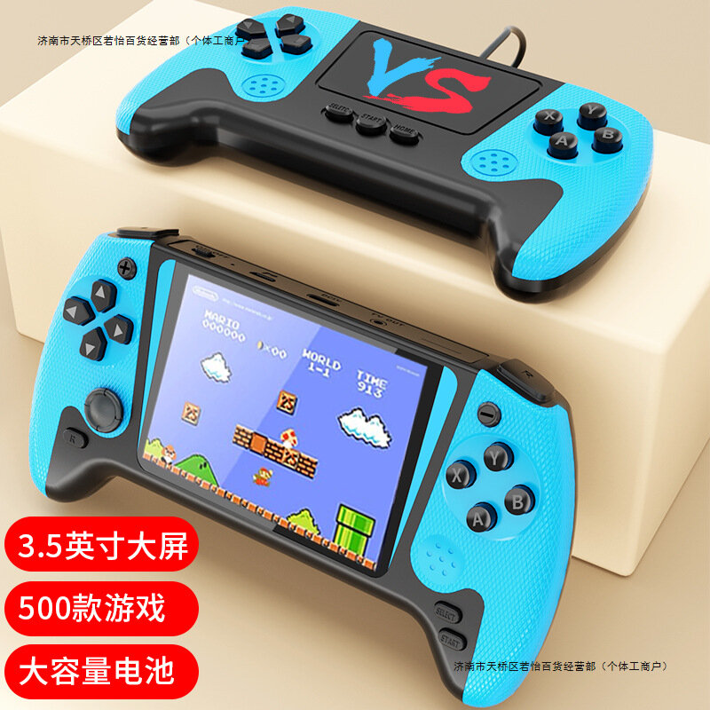 Портативная игровая консоль с 500 играми, 3,5-дюймовым экраном с защитой от усталости глаз, режим одиночной игры, 1