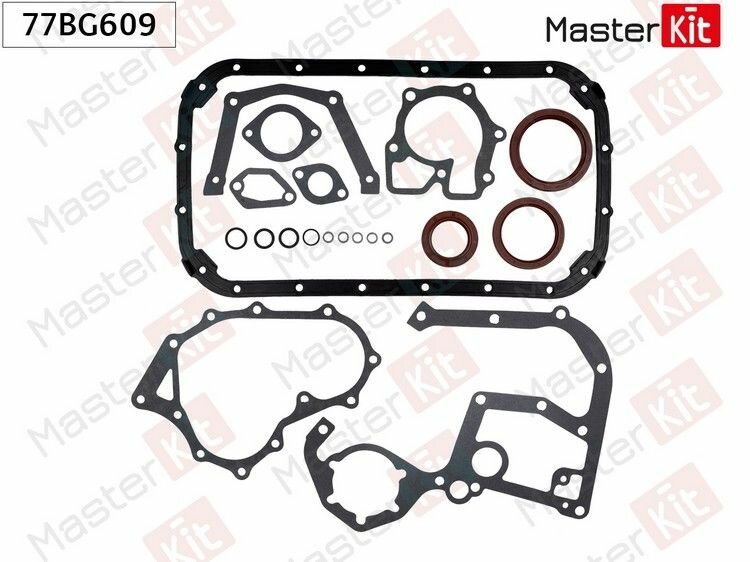 Комплект прокладок, блок-картер двигателя Ford TRANSIT (T_ _) 4AB, MASTERKIT 77BG609