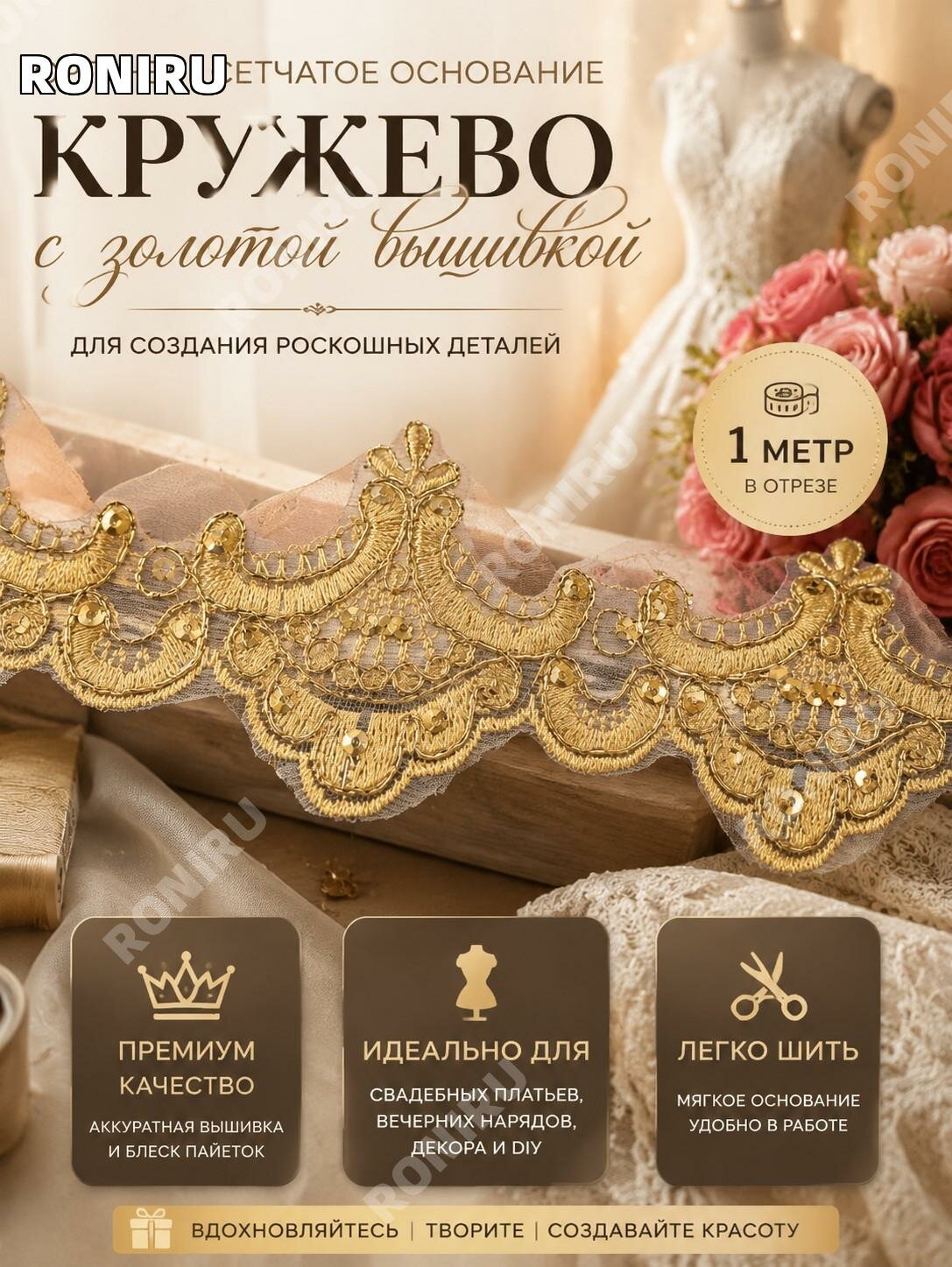 Кружевная тесьма из органзы на сетке со стеклянными бусинами, отделка для свадебного платья, юбки, одежды и DIY на метр