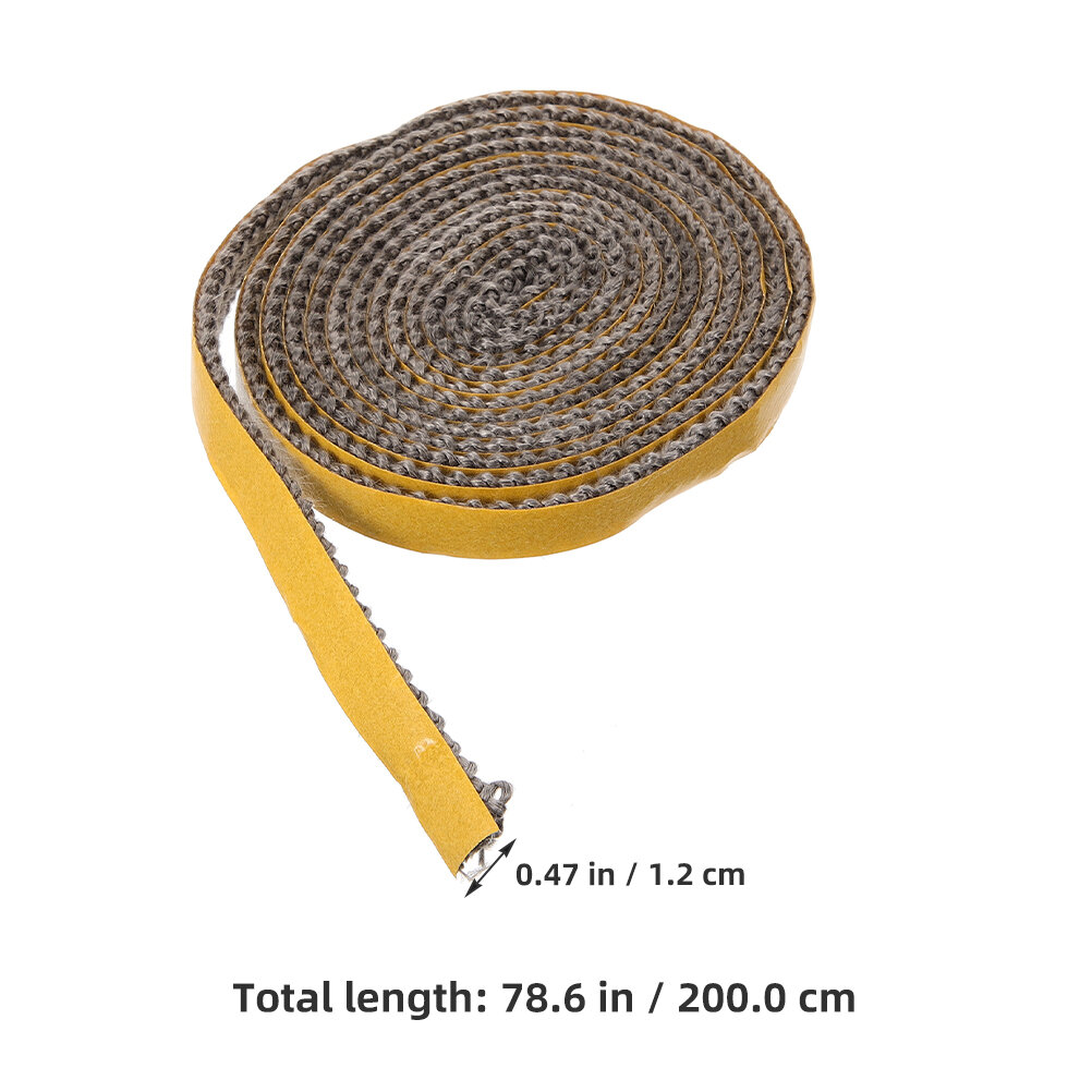 Универсальная Прокладка Для Дверцы Печи Желтый Цвет 200.00X1.20X0.30Cm