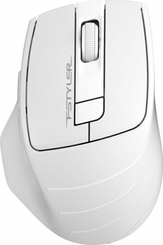 Мышь A4 Fstyler FG30 серый/белый оптическая (2000dpi) беспроводная USB