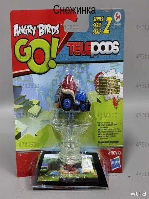 Аксессуар для фигурок Angry Birds Go! Telepods - с телеподом и прозрачной подставкой, 5+ лет, для детей — фото 1