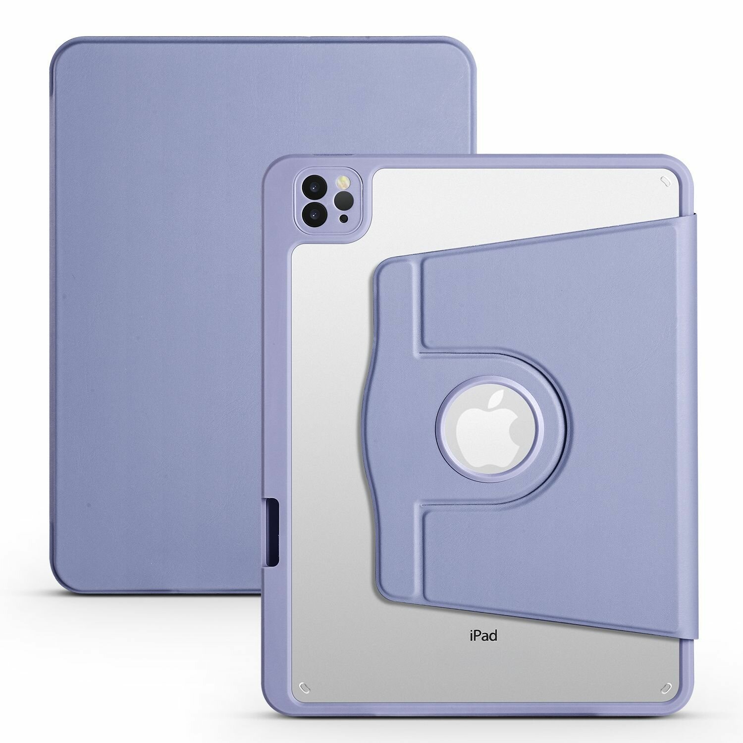 Чехол iPad Air 11" 2024-2026 / Pro 11" 2018-2022 / Air 10.9" 2020-2022 с подставкой 360 и держателем для стилуса лавандовый