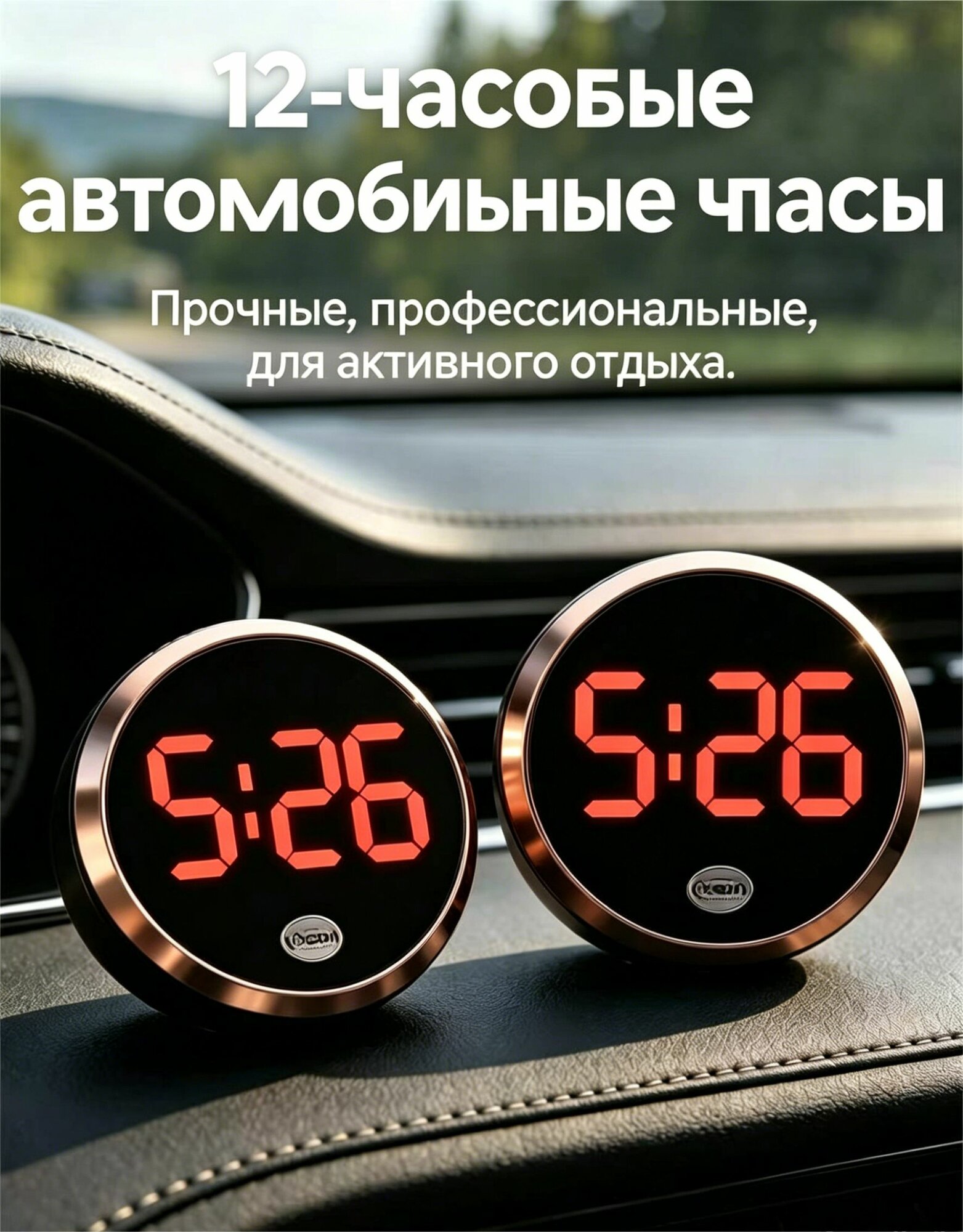 Автомобильная электроника Светодиодные цифровые сенсорные часы