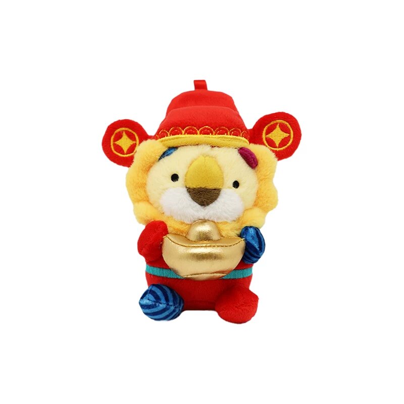 Игрушка-лев-бог удачи для собак с звуком, прочная для жевания, подходит для мелких и крупных пород, очистка зубов