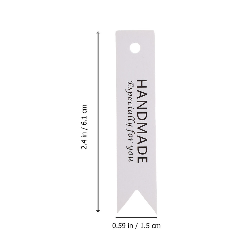 50 Штук Бумажные Подвески Для Свечей Hand Made Tags Размер 5.00X1.10X0.10Cm