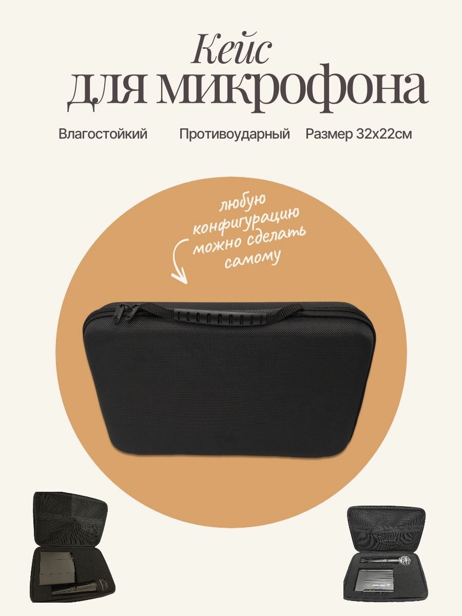 Сумка, кейс для хранения микрофона, кейс для рации, кейс дорожный, кейс универсальный