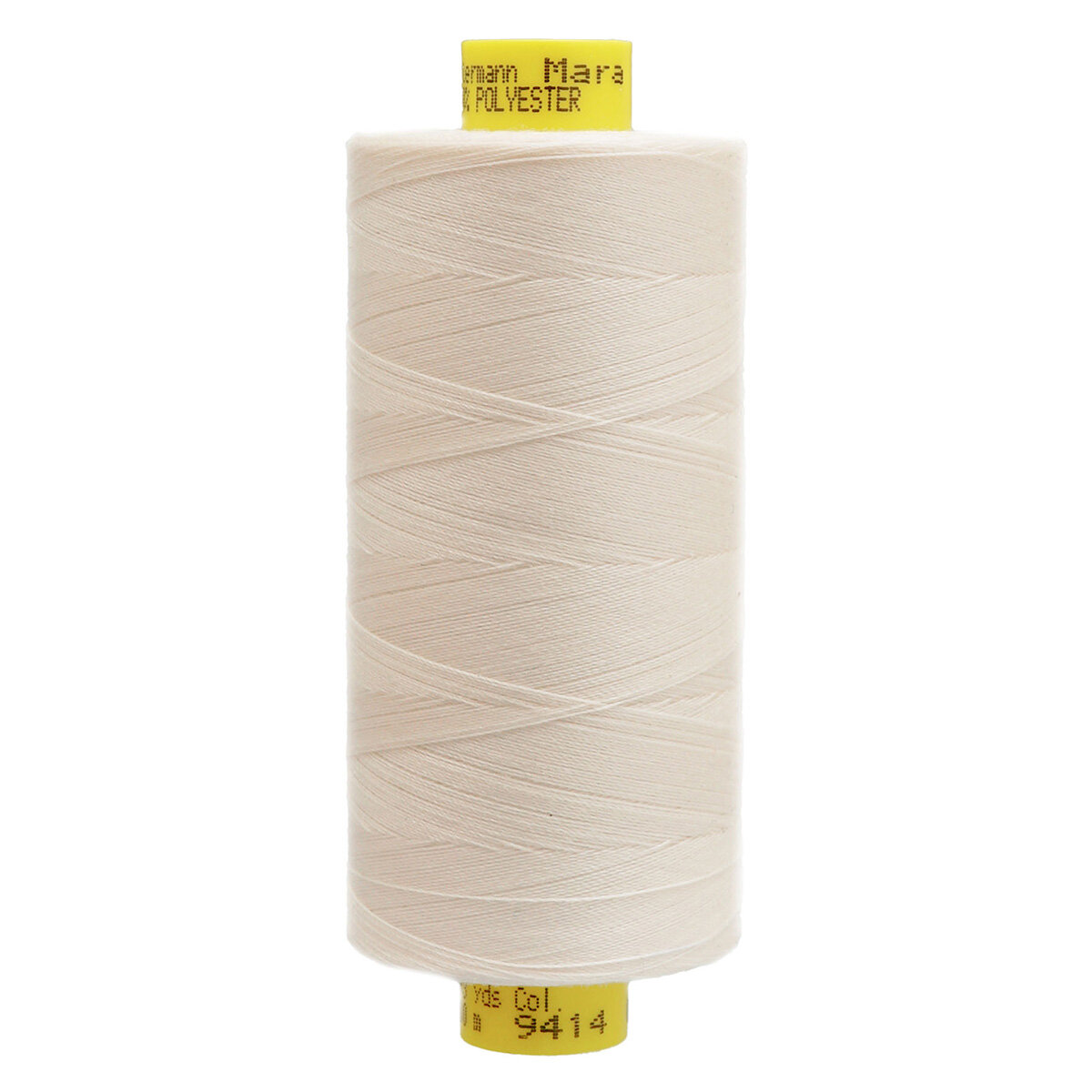 Нитки Mara 120/1000 м универсальные, 100% полиэстер Gutermann 700207 (9414 теплый белый), 10 шт