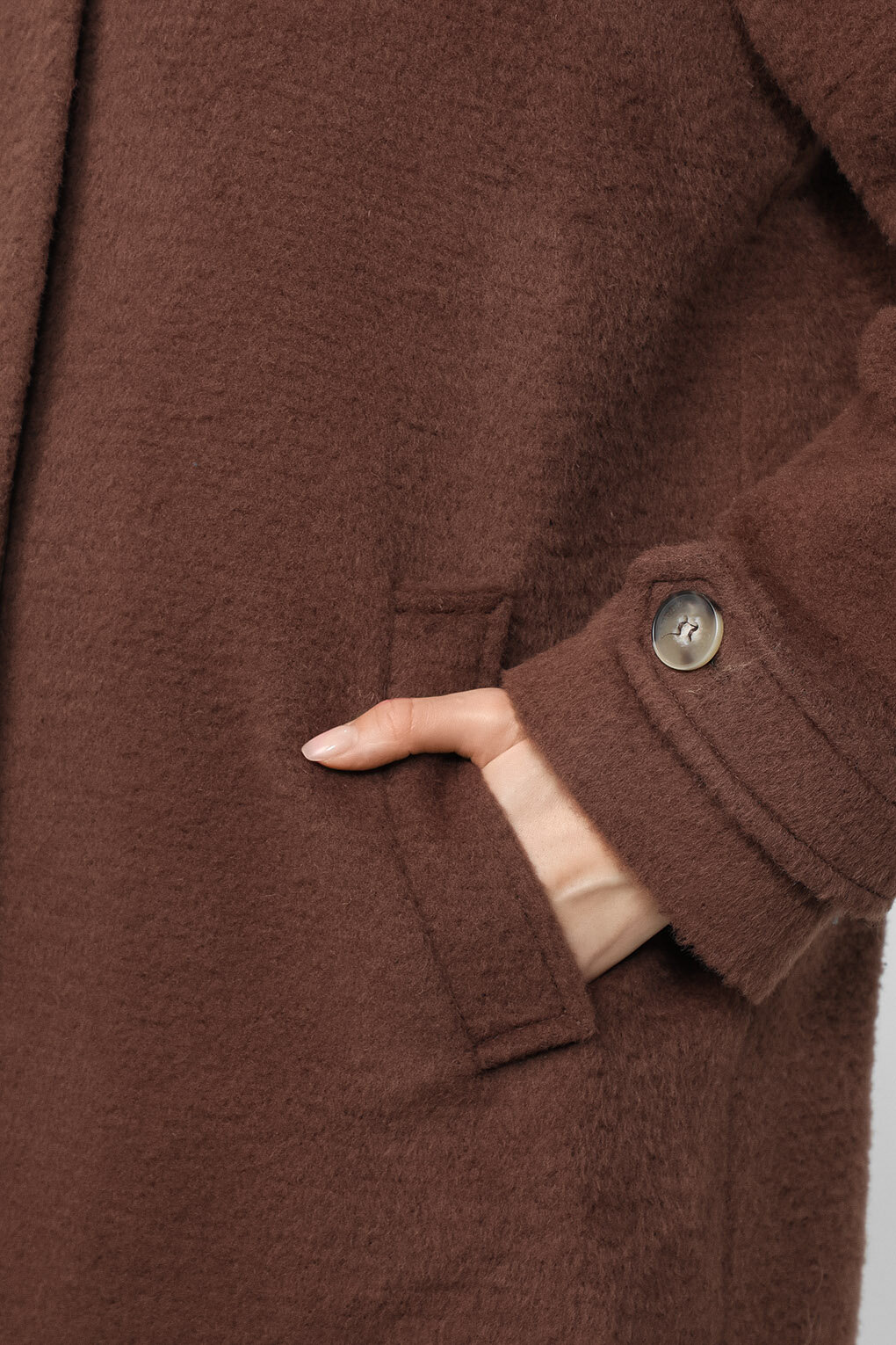 Пальто SABRINA SCALA, размер 46, коричневый — фото 1