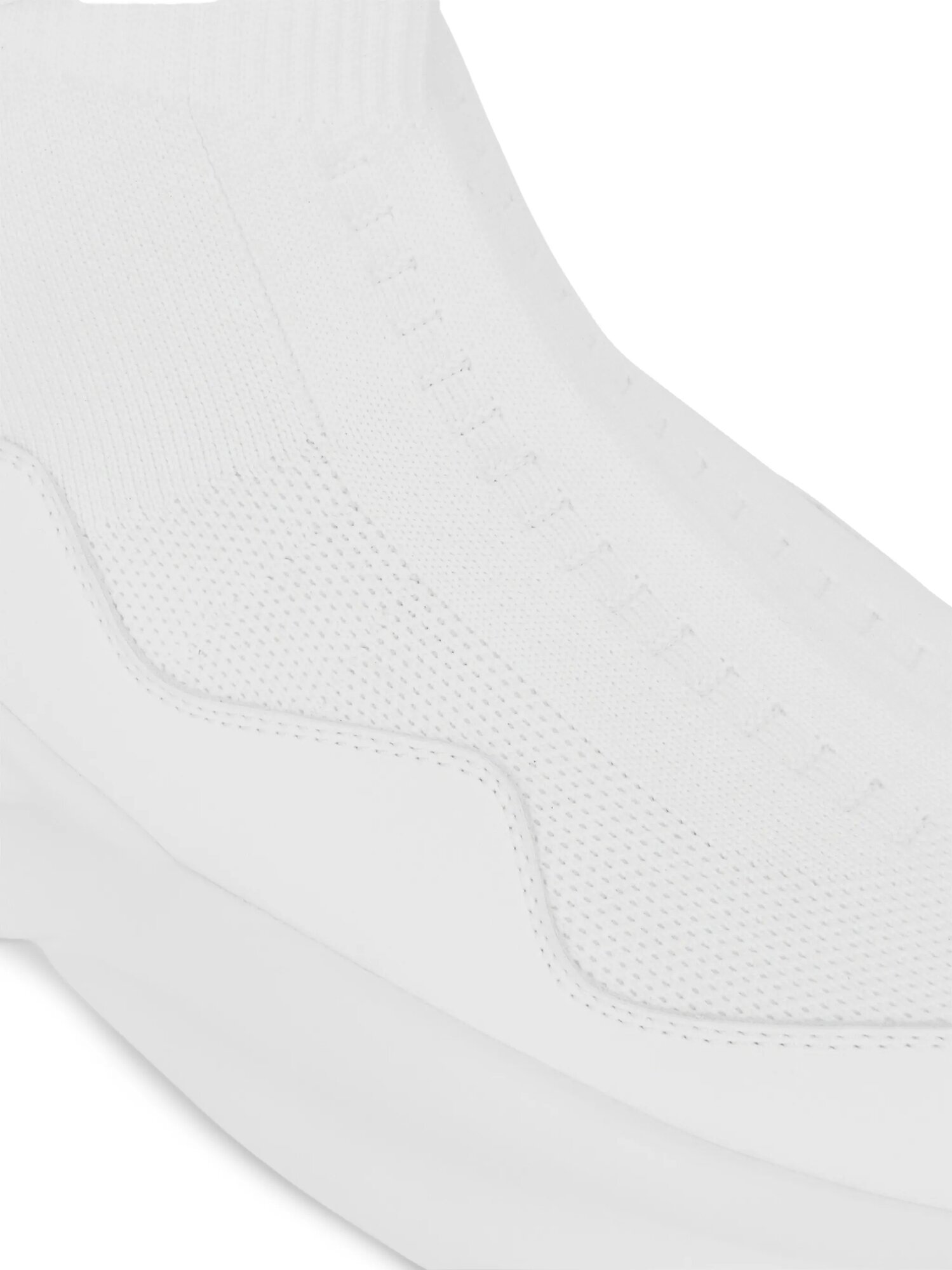 Кроссовки PHILIPP PLEIN Runner Socks Skywalker, размер 40, бежевый/белый — фото 1