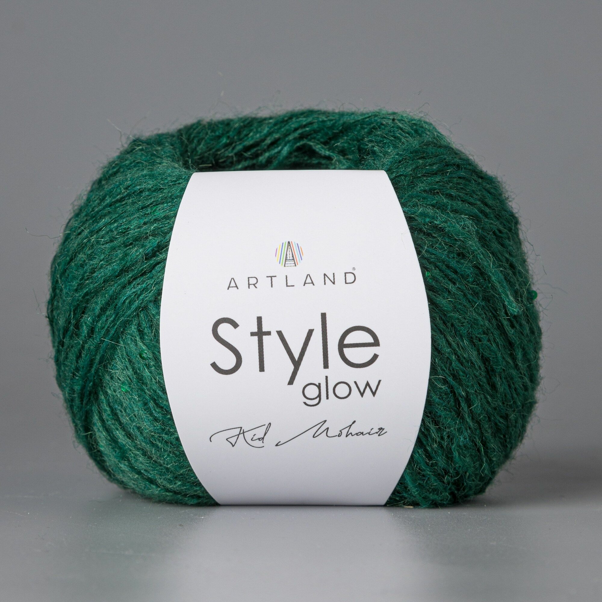 Пряжа для вязания Artland Style glow 1 моток (140 м, 25 гр), цвет 07 зелёный