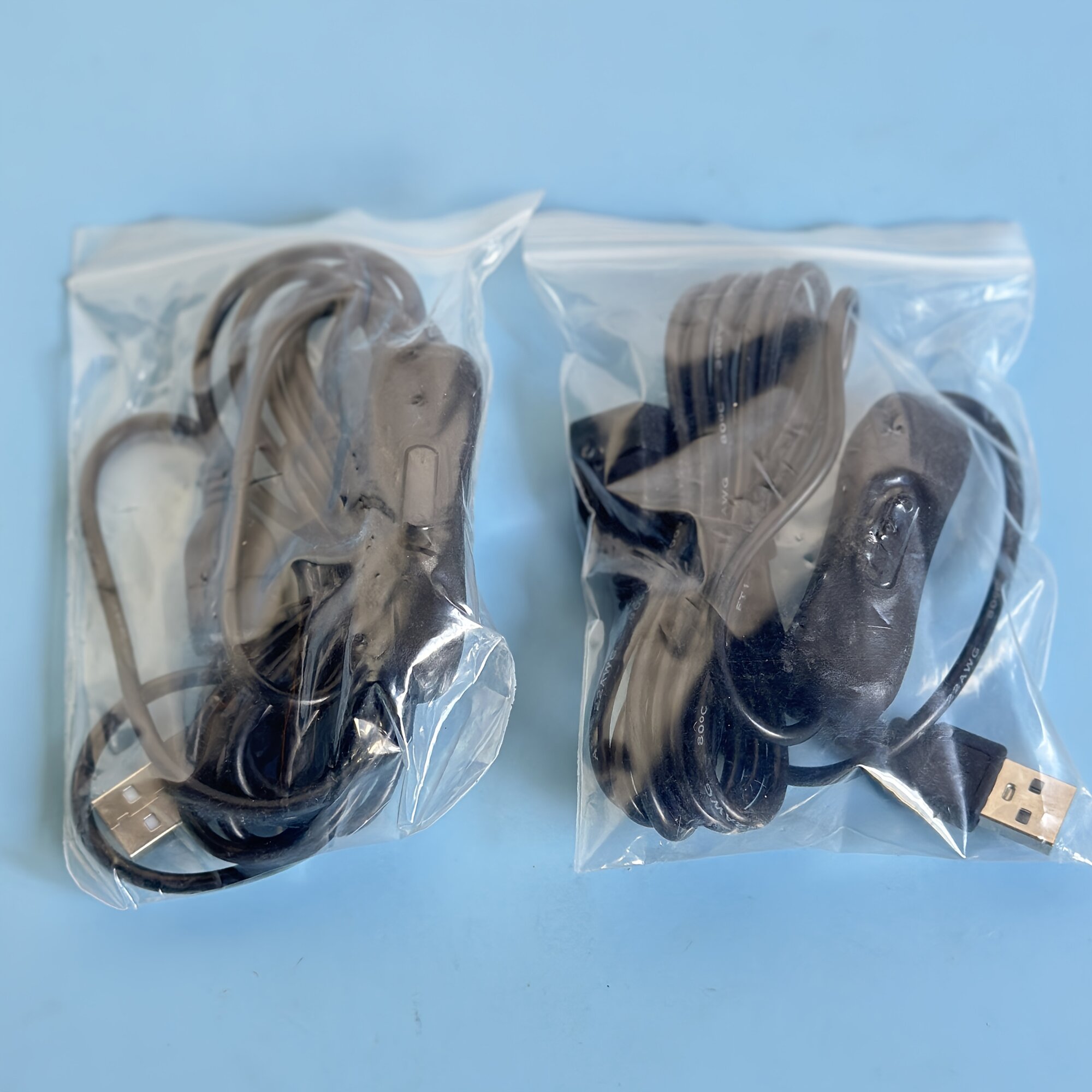 USB удлинительный кабель с выключателем 2м, черный, 2 шт.