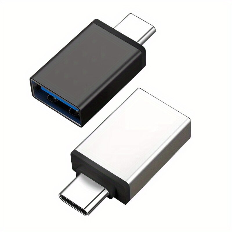 Адаптер USB 3.0 OTG Type-C (M-F) для быстрой зарядки и передачи данных, черный