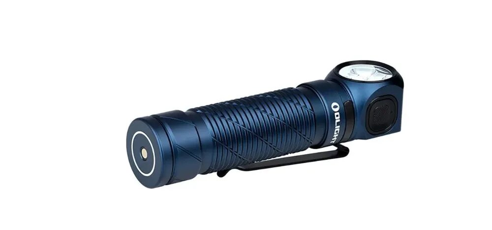 Olight Perun 3 Фонарь-прожектор, 3000 Лм, 160 м, встроенный аккумулятор, синий, IP58 — фото 1