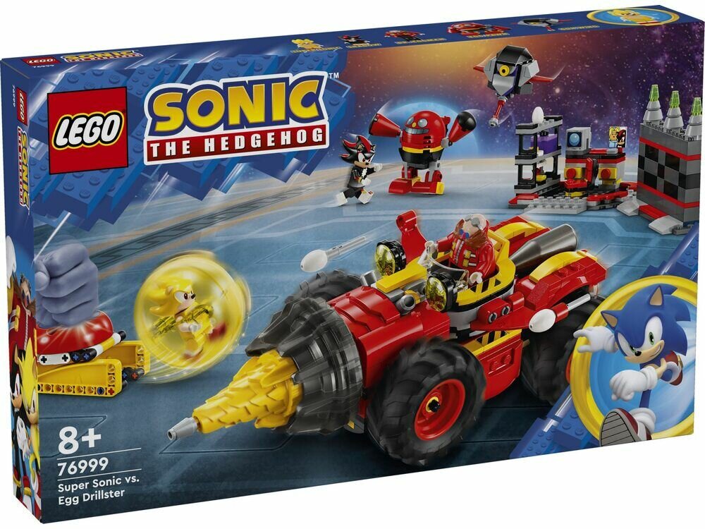 Конструктор LEGO SONIC 76999 Супер Соник против Эггмэна-Дрельстера