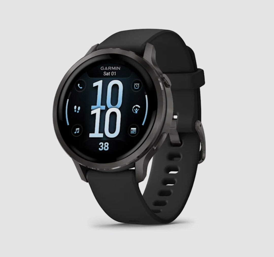 Смарт-часы Garmin Venu 4 - 41мм Slate with Black Silicone Band (010-03013-02)