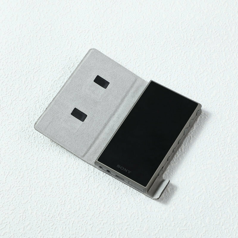 Кожаный чехол-книжка для Sony Walkman A45, A55, A105, A105HN, кобура, искусственная кожа, серый,1