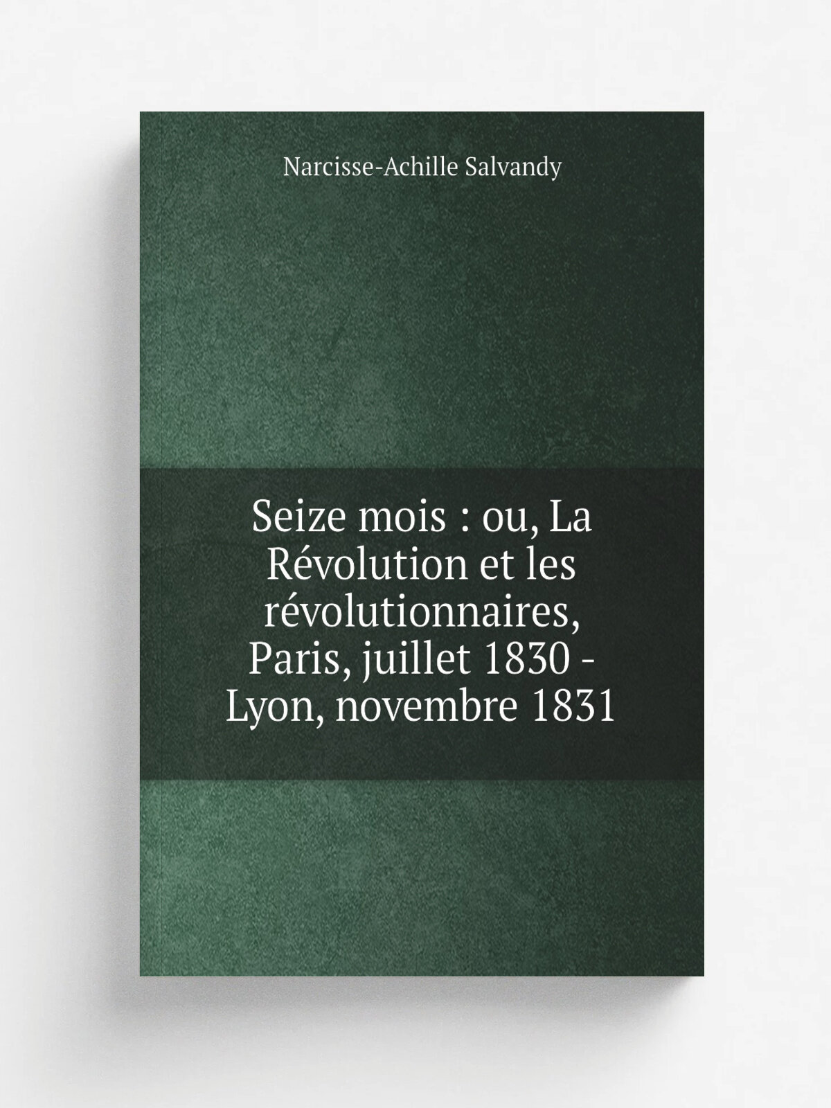 Seize mois : ou, La R.volution et les r.volutionnaires, Paris, juillet 1830 - Lyon, novembre 1831
