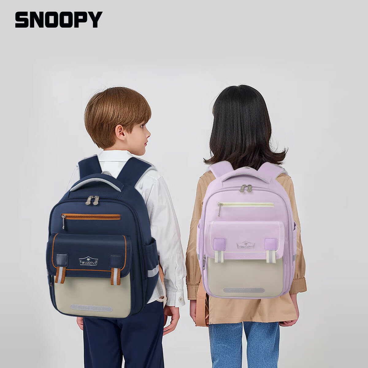 Рюкзак SNOOPY в форме облака для школьников Легкий защита спины розовый Внешний вид：Розовый облако дизайн (4-6 классы)