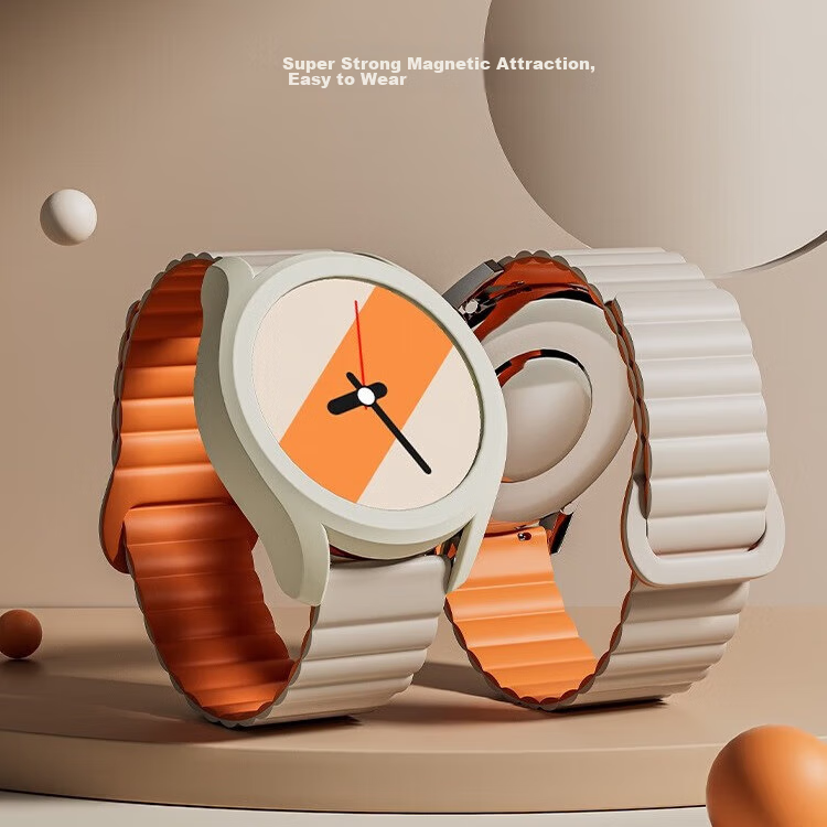 CangHua магнитный силиконовый ремешок для часов Huawei Watch 5/4/GT5/4 Xiaomi S4 Honor Magic OPPO Watch 4 Pro VIVO