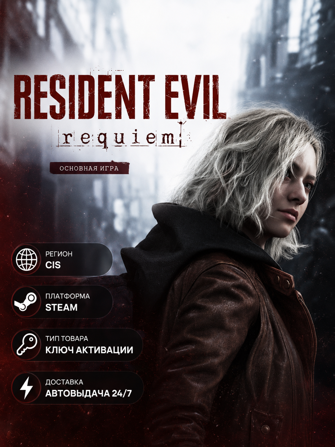Resident Evil Requiem ключ активации в Steam, официальный ключ для СНГ и России