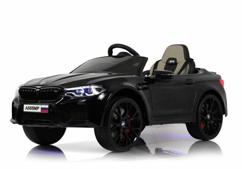 Другие электромобили Rivertoys Детский электромобиль BMW M5 Competition (A555MP) черный глянец