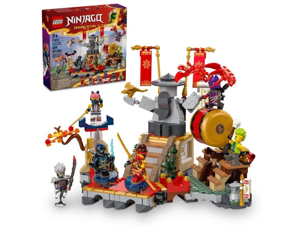 Лего NINJAGO серия, LEGO 71818 Турнирная боевая арена, lego конструктор для мальчика, лего для девочек
