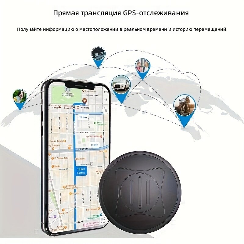 Портативный магнитный GPS-трекер с глобальным отслеживанием в реальном времени для автомобилей, детей, грузовиков и людей, без ежемесячной платы и настройки, модель GF10