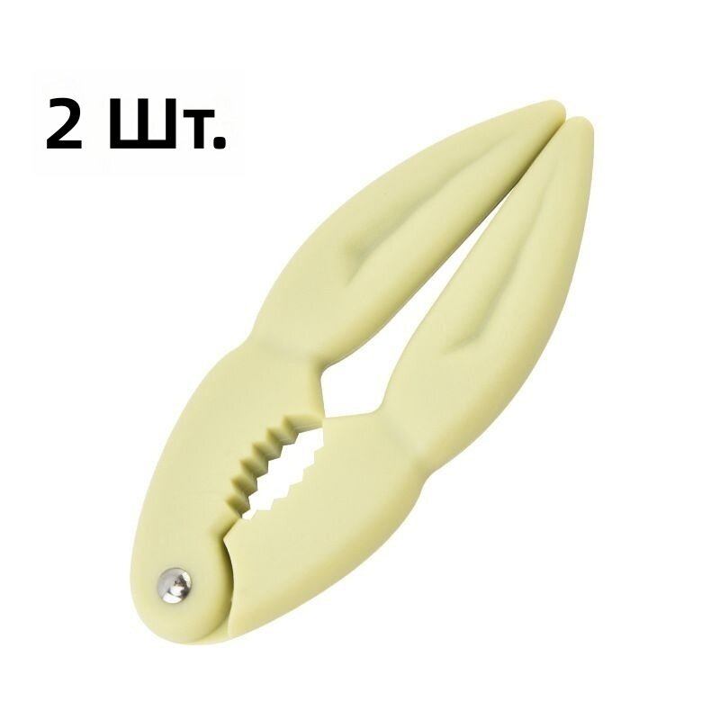 Набор для очистки морепродуктов, щипцы для краба (подходит для королевского, снежного, голубого и других крабов), также для орехов, 2 шт, зеленый