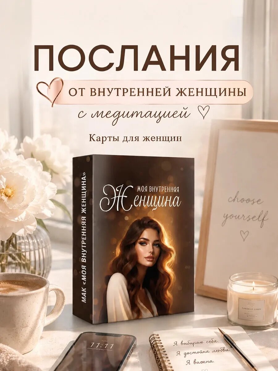 Метафорические универсальные ассоциативные карты МАК "Моя внутренняя женщина" EZOTERIUM, 50 шт.