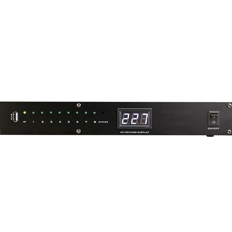 TAKSTAR DL-8 Питание последовательности с 8-канальным светодиодным дисплеем напряжения для конференц-залов сцен и КТВ