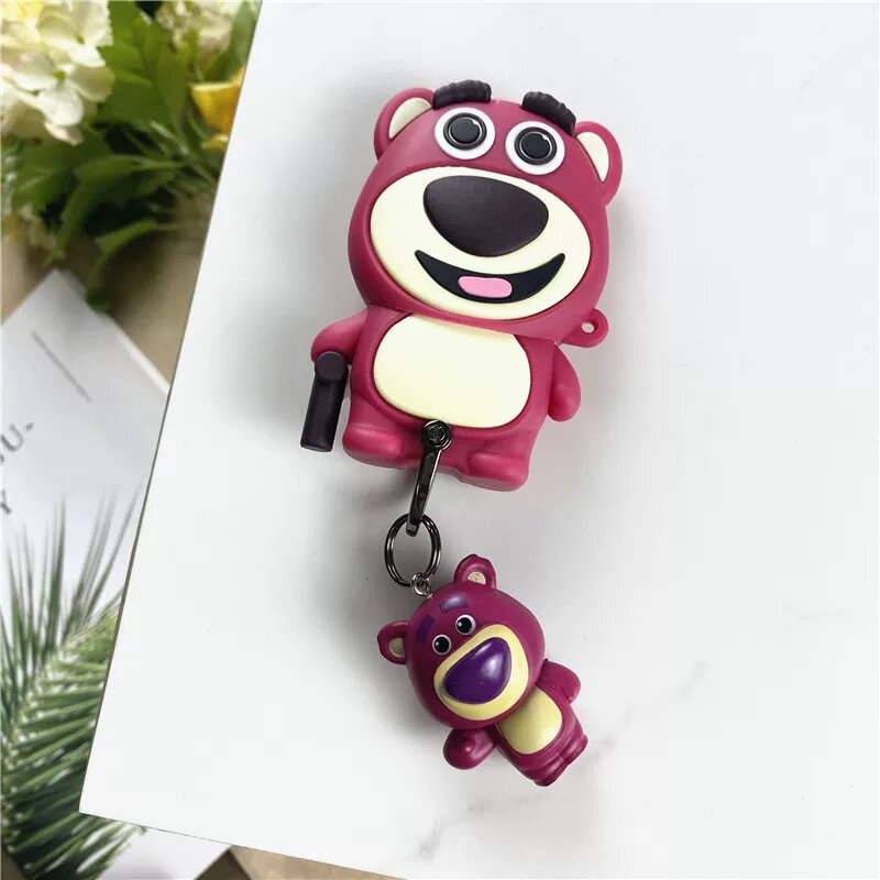Ключевой брелок Strawberry Bear с подвеской-медвежонком для Ora Good Cat GT, силиконовый (101)