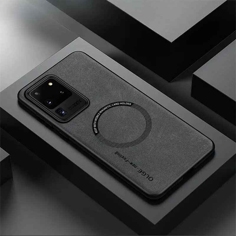 MagSafe чехол для Samsung Galaxy S20 Ultra (Самсунг Галакси С20 Ультра) Нескользящий и удобный