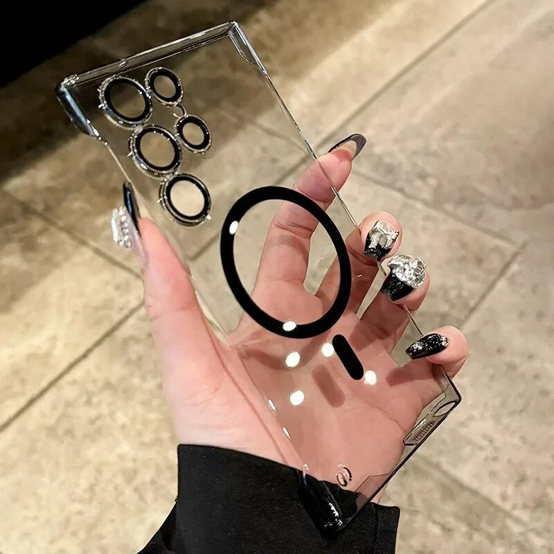 Прозрачный чехол для Samsung Galaxy S24 Ultra Clear Black