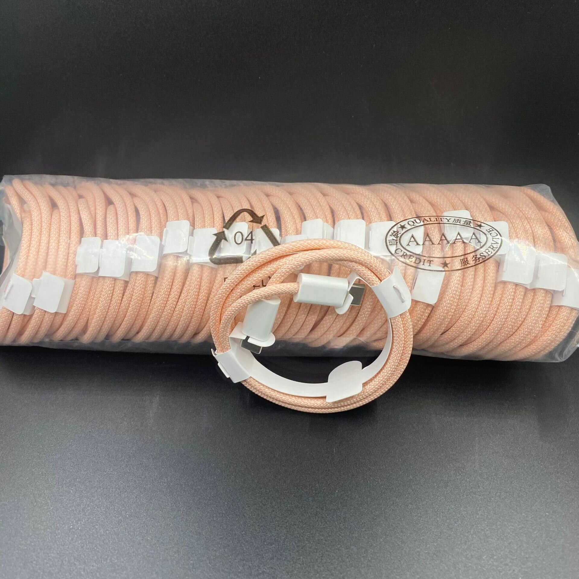 Кабель Type-C to Type-C 60W супербыстрая зарядка, плетеный корпус, 6A, поддержка синхронизации данных и USB Power Delivery, совместим с iPhone 15/16, Xiaomi POCO, Samsung, розовый, 1 м