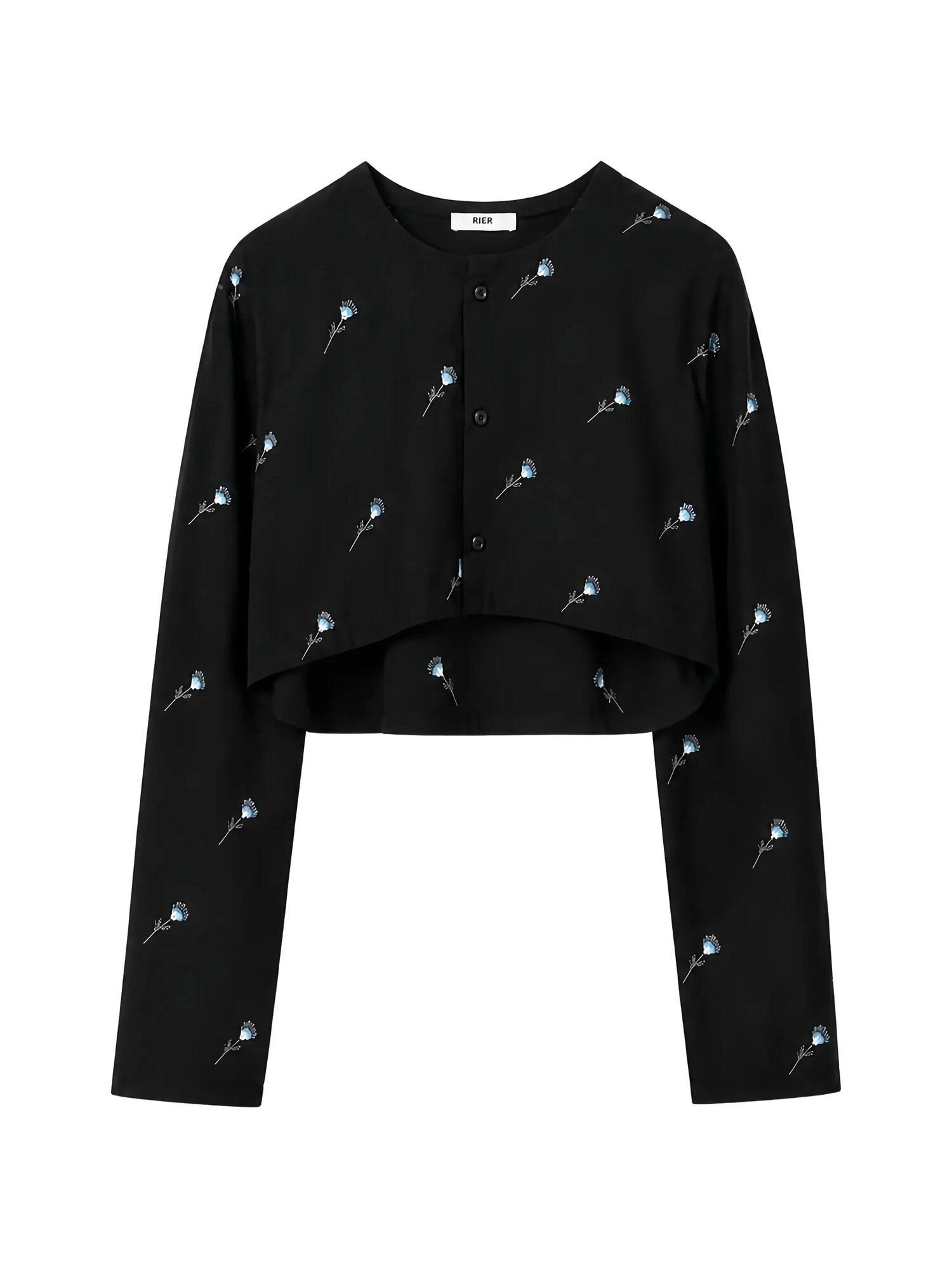 Рубашка Walker floral-embroidered shirt